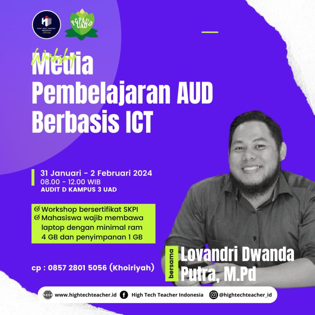 Workshop Digital Learning High Tech Teacher Indonesia
